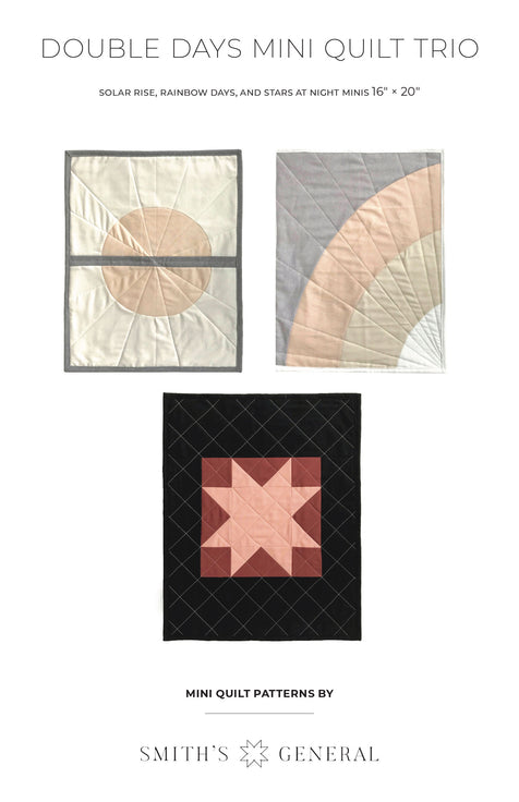 Double Days Mini Quilt Trio PDF Patterns – Smith's General